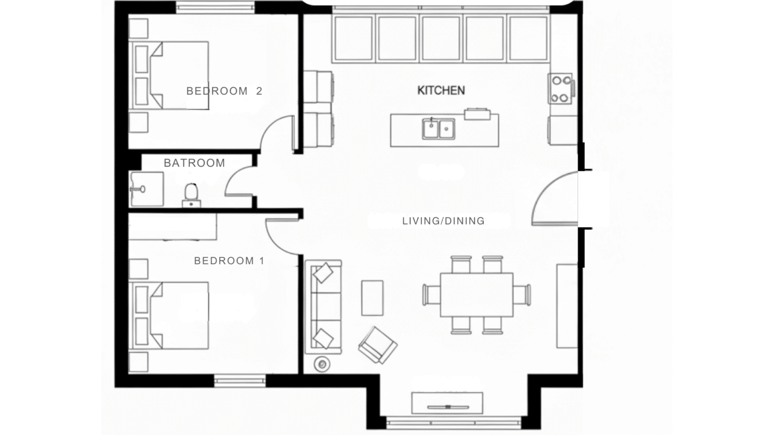 13 Apartment Layout Ideas for Every Floor Plan - Design 42 Day
